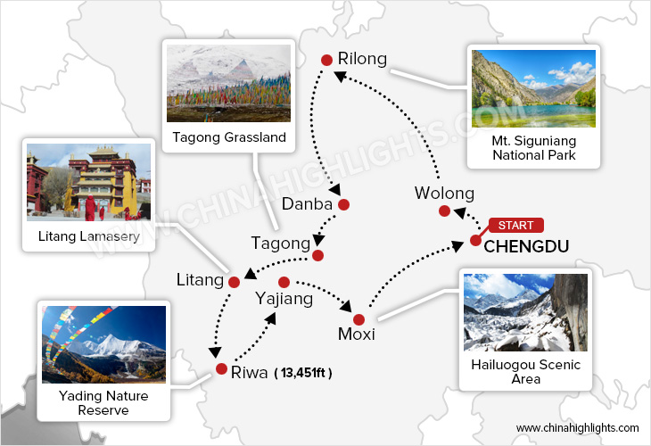 9-Day Panorama Western Sichuan Tour